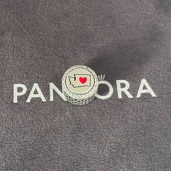 Pandora | Jewelry | Pandora Washington Map Exclusive Dangle Charm ...